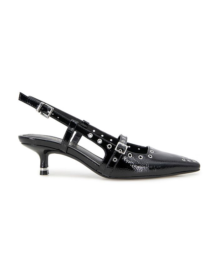 Kenneth Cole New York Women's Martha Eyelet Kitten Heel Pumps - Macy's