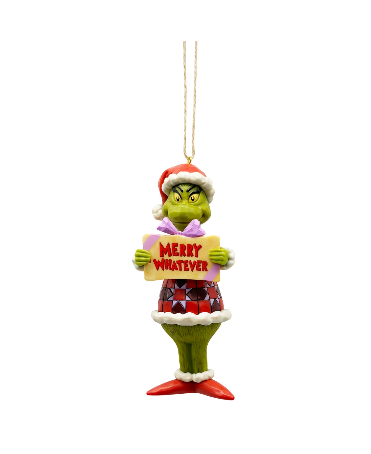Jim Shore Merry Whatever Grinch Ornament In Multi | ModeSens