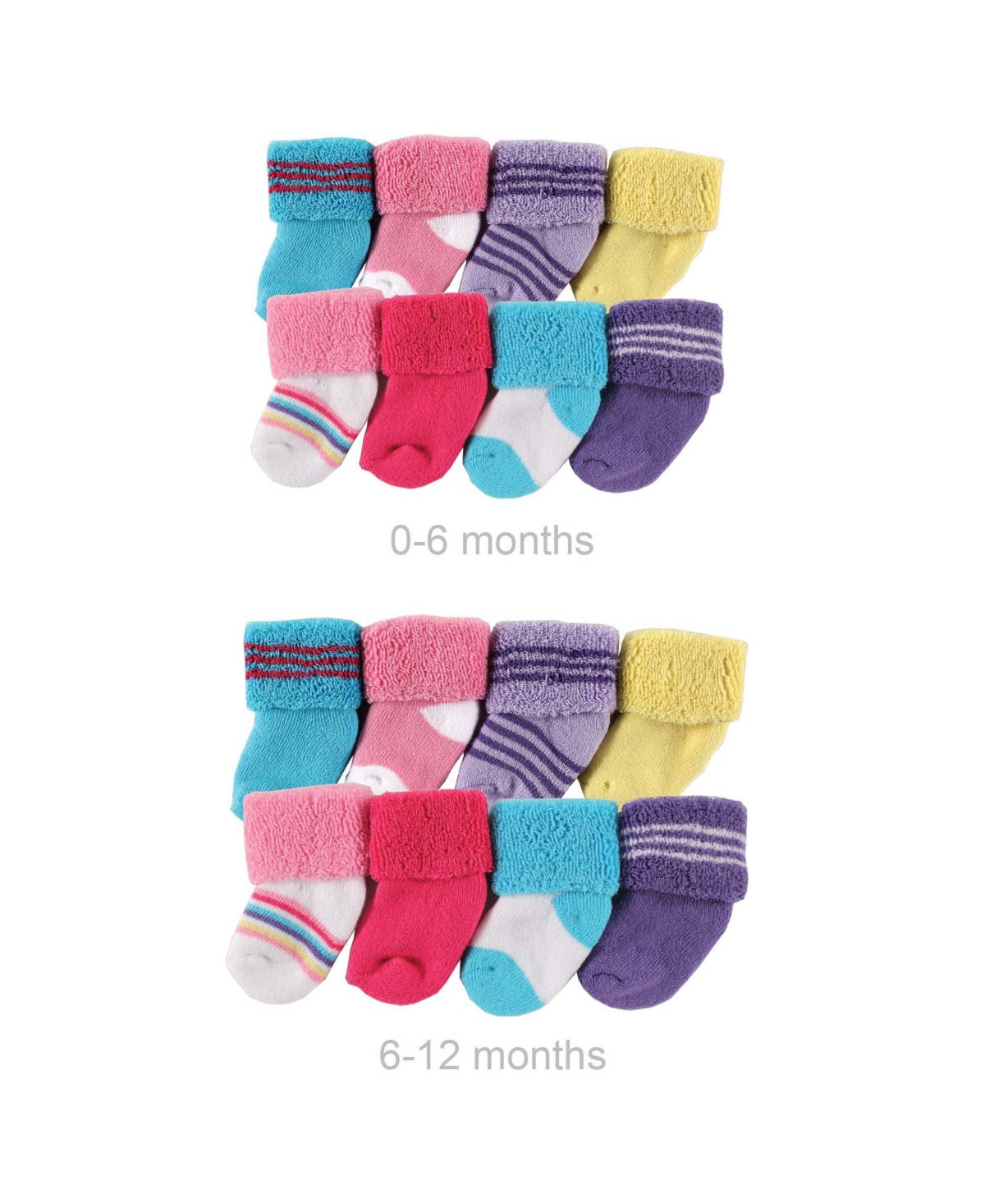 Click here for Luvable Friends Cozy Cotton Grow with Me Terry Soc... prices