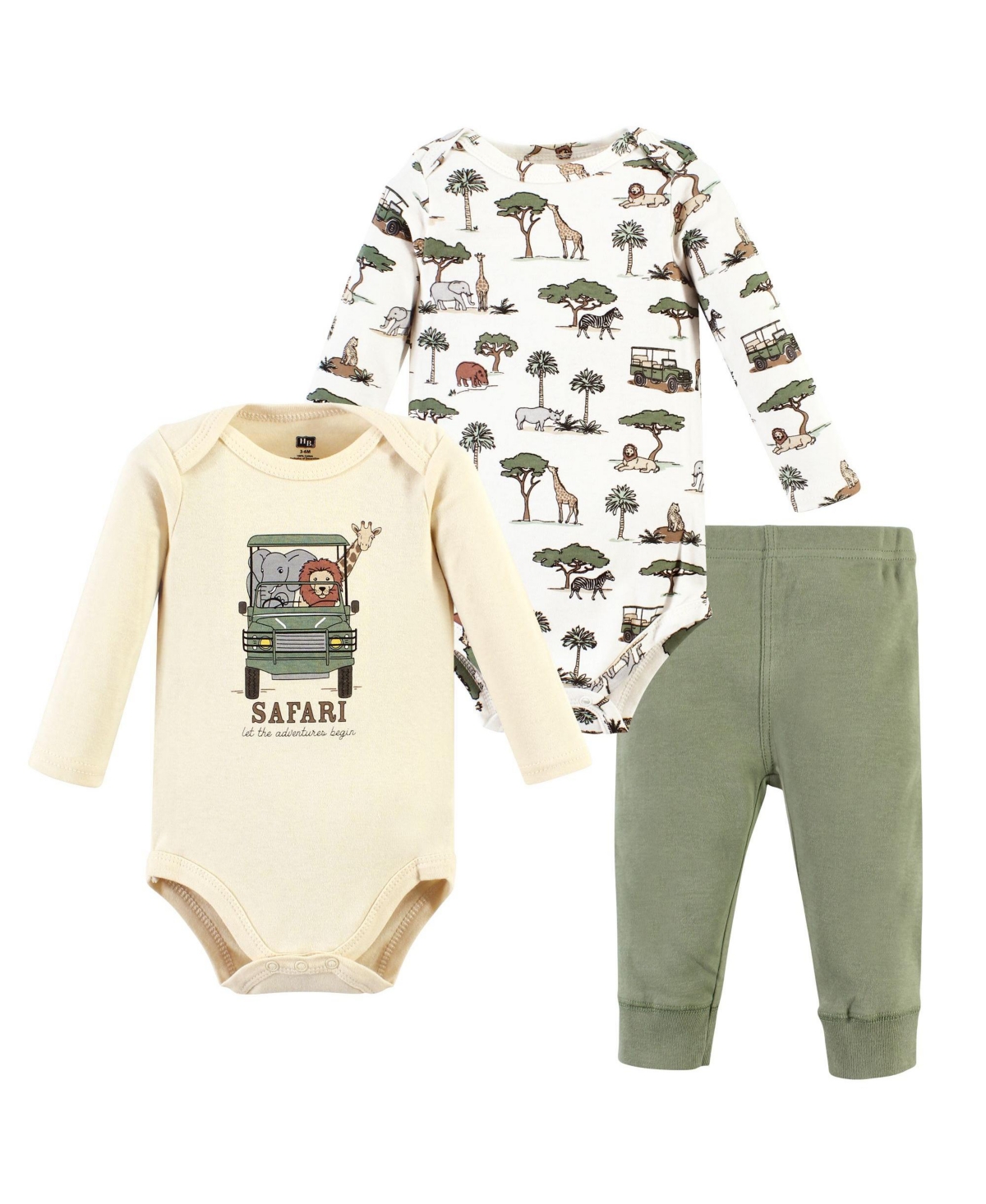 Click here for Hudson Baby Baby Unisex Cotton Bodysuit & Pant Col... prices