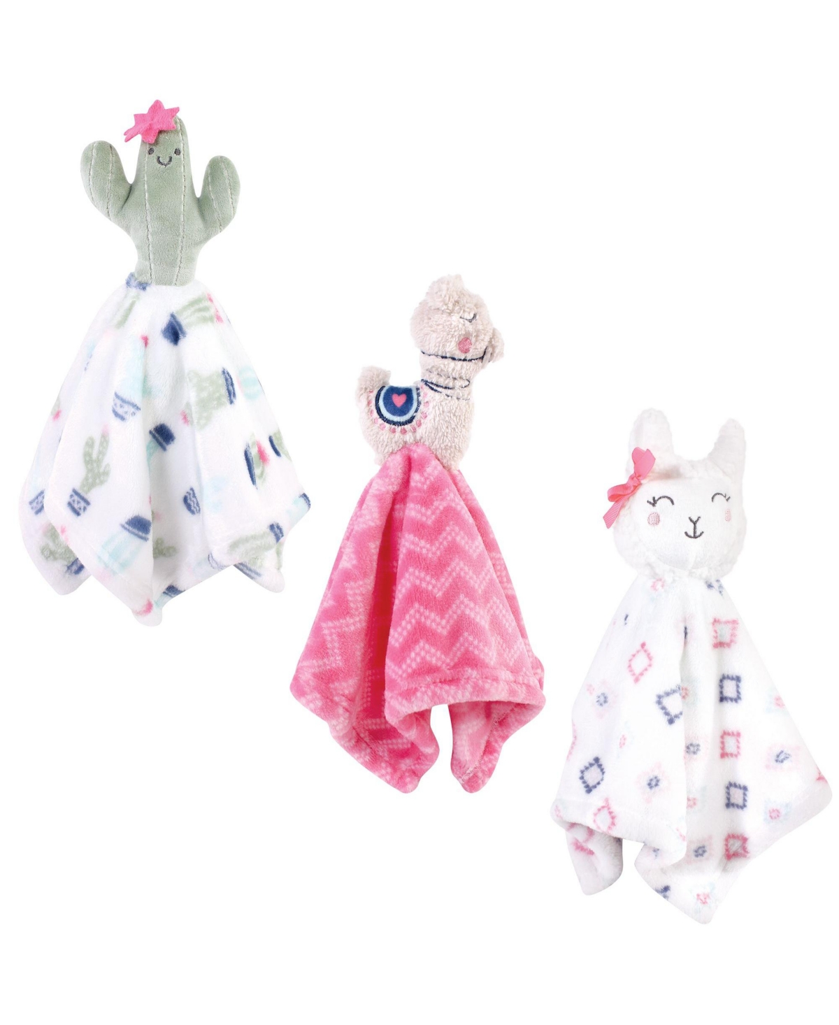 Click here for Baby Girls Animal Face Security Blankets  Set of 3... prices