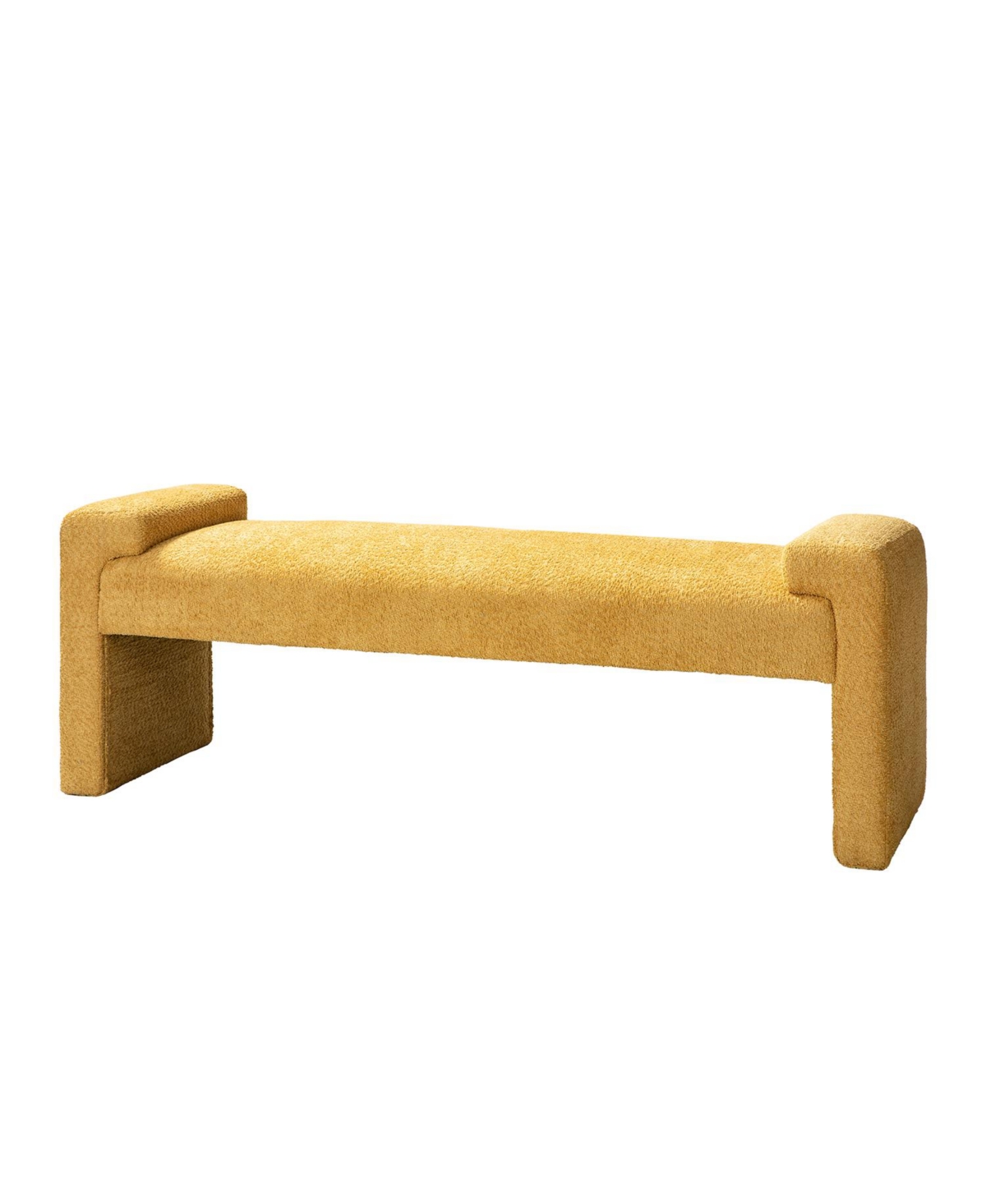 Click here for Hulala Home Modern Roland Upholstered Bench - Yell... prices