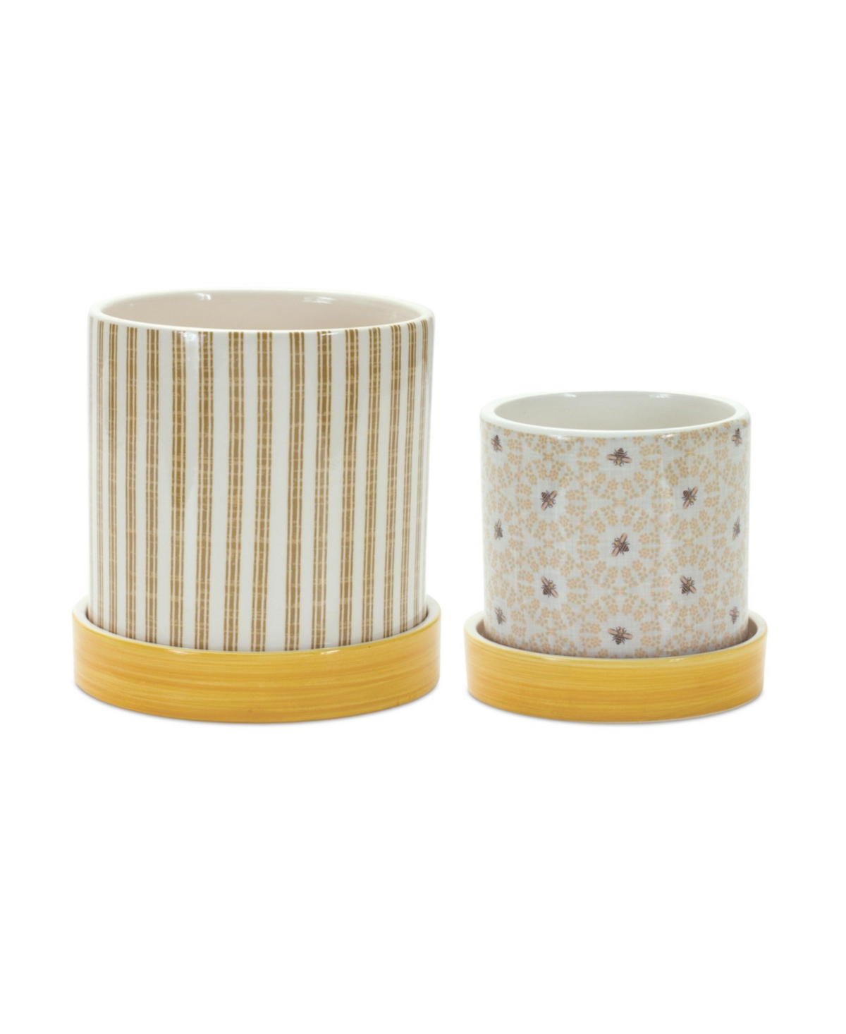 Click here for Slickblue Geometric Pattern Planter With Plate (Se... prices