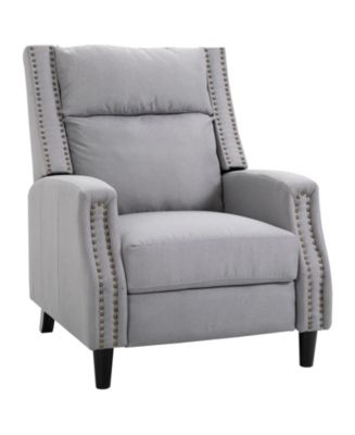 HOMCOM Reclining Manual Sofa Chair with 135 Angle and Footrest, - Macy's