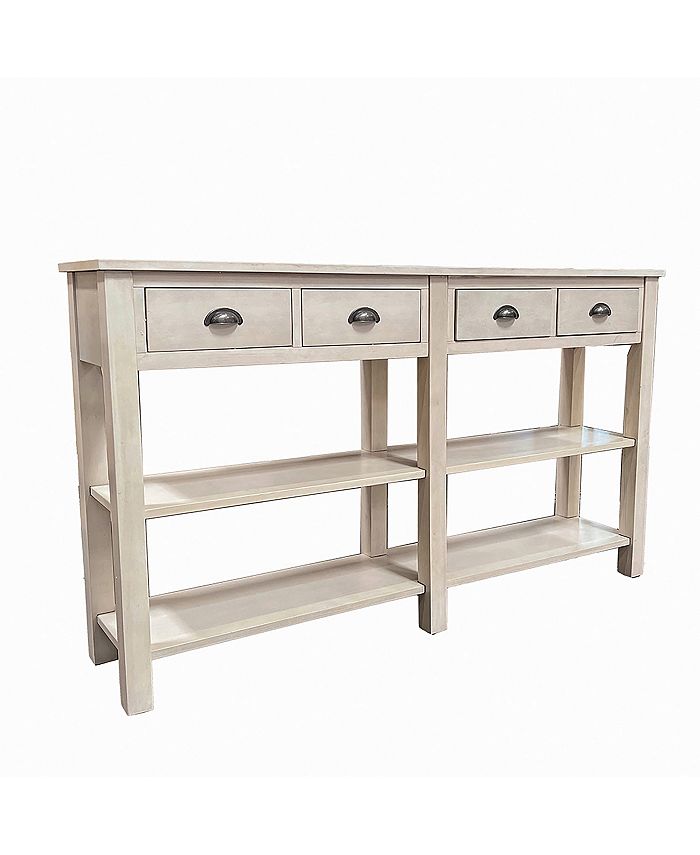 Simplie Fun Galileo Console Table in Cream - Macy's