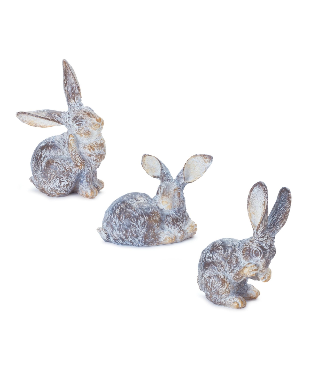 Click here for Slickblue Set of 3 Garden Rabbit Figurines Decorat... prices