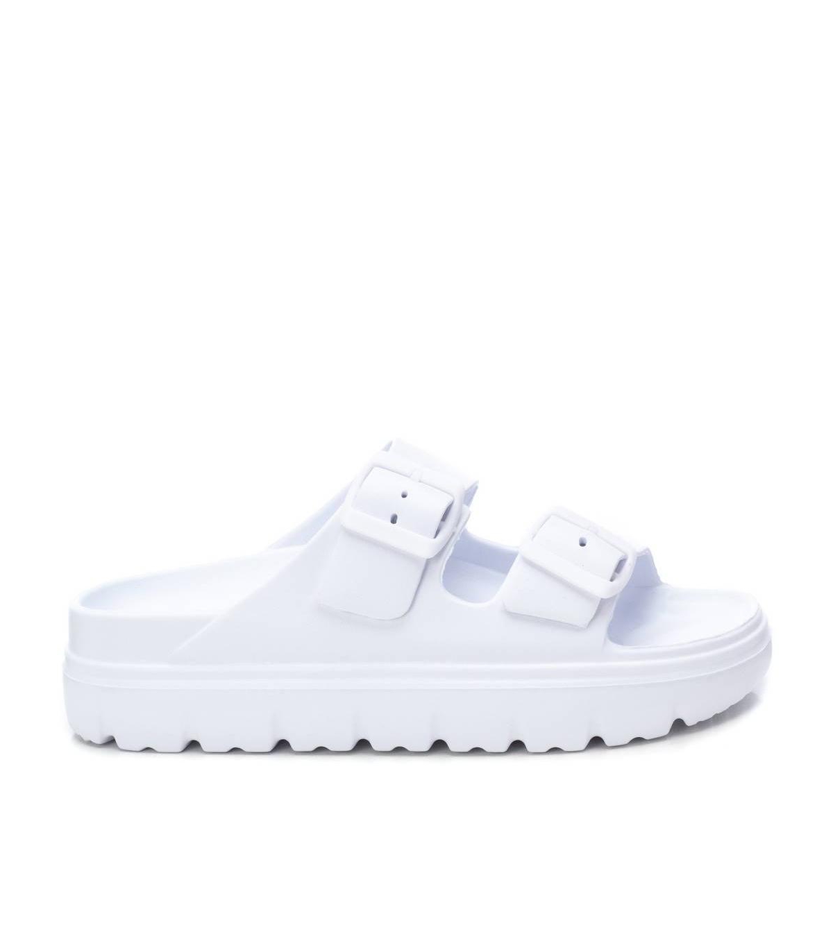 Click here for Womens Rubber Flat Sandals By Xti - White prices