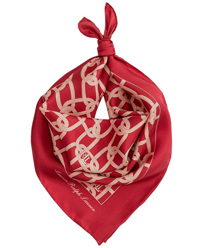 Lauren Ralph Lauren Chain Link Square Scarf - Macy's