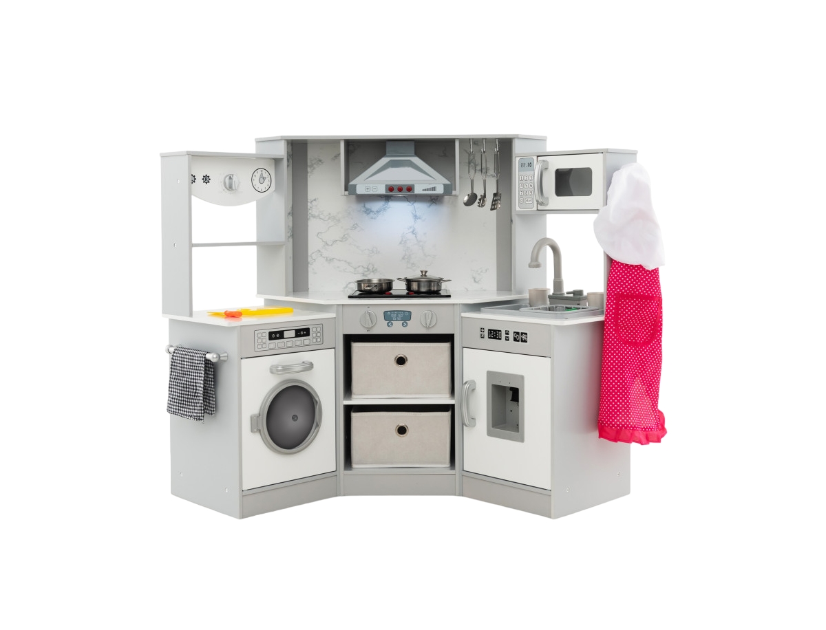 Click here for Kids Play Kitchen Playset with Realistic Lights an... prices