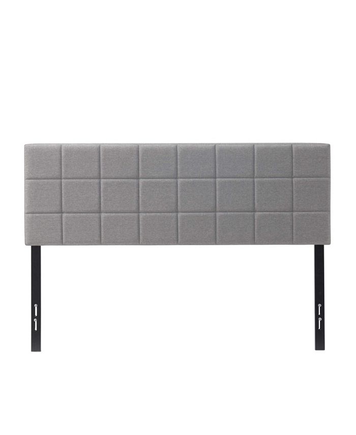 Clara Clark Heavy Duty Adjustable SquareTufted Fabric Headboard - King ...