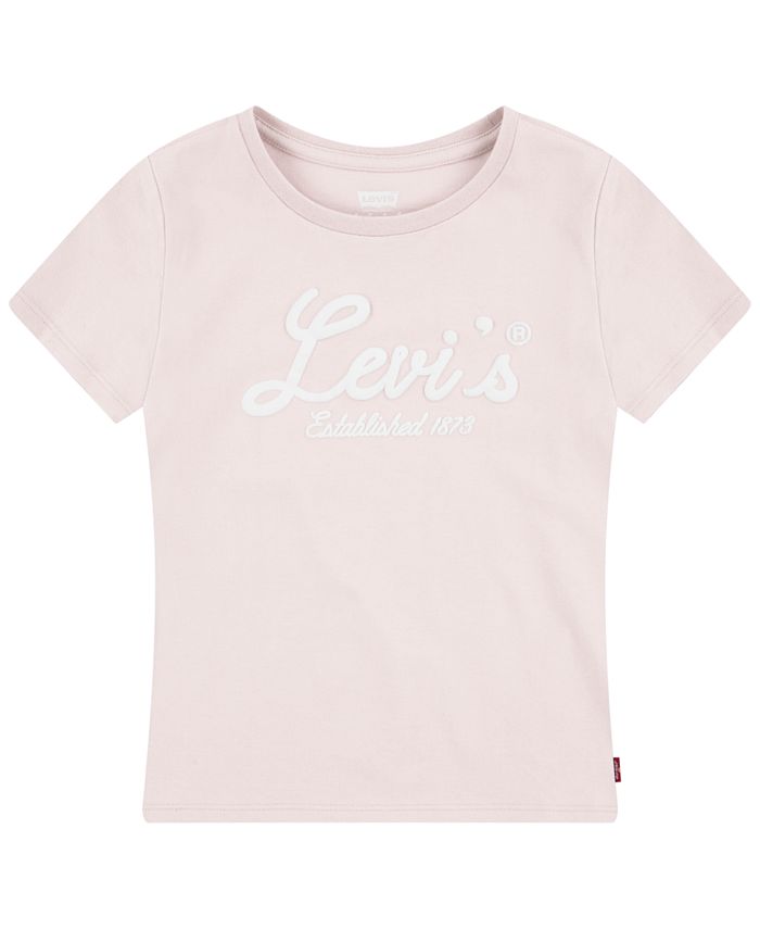 Levi's Big Girls Script Logo Graphic T-Shirt - Macy's