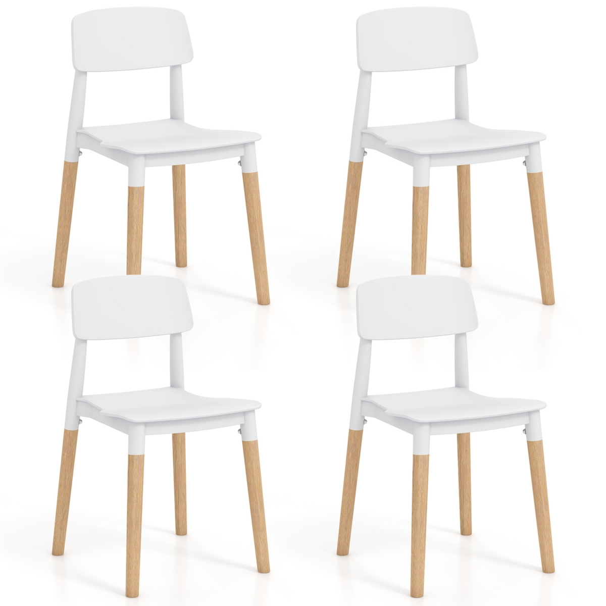 Click here for Modern Dining Side Chairs Set of 4 with Ergonomic... prices