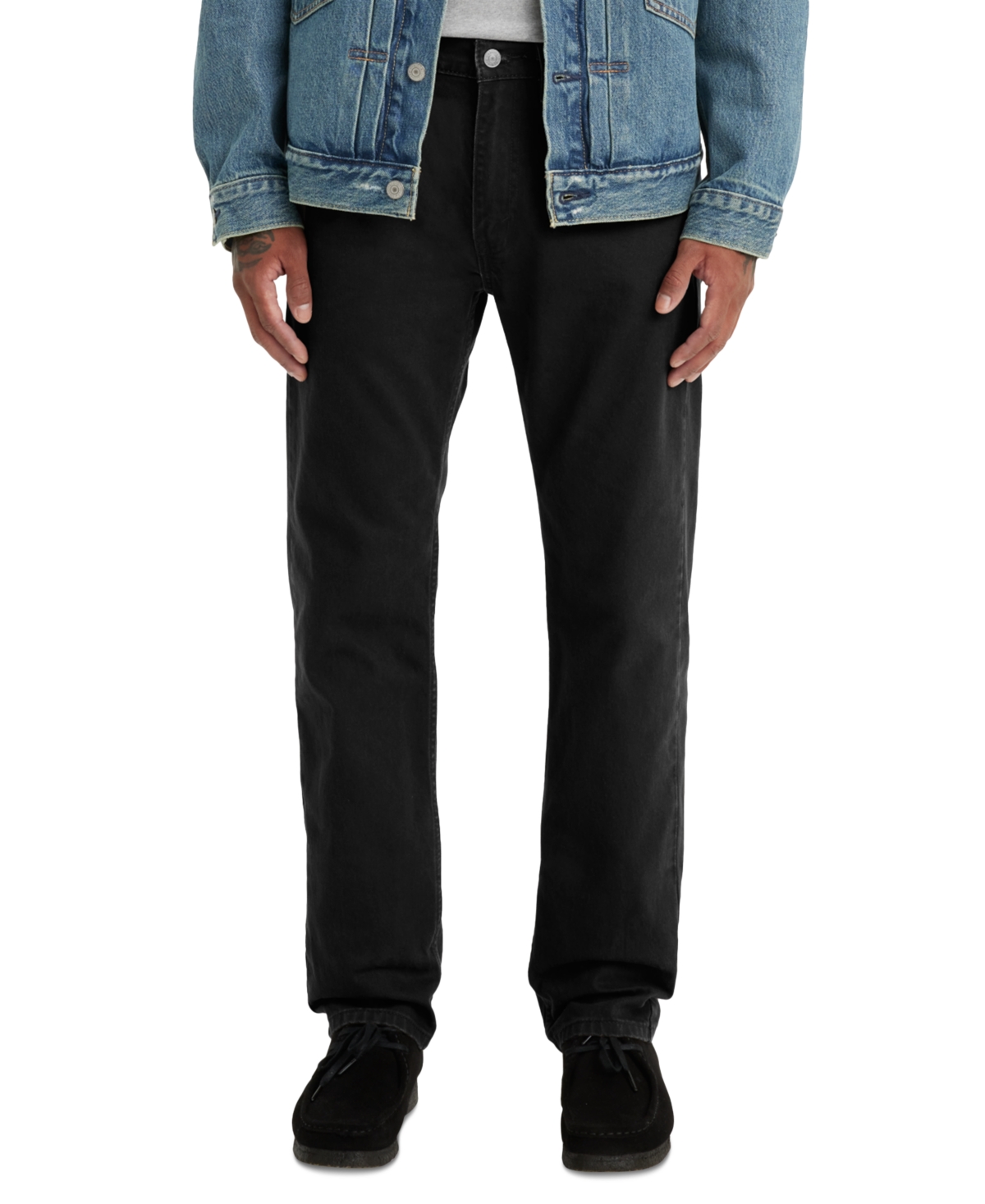 Levis Mens 505 Regular Fit Stretch Jeans - Fall For It