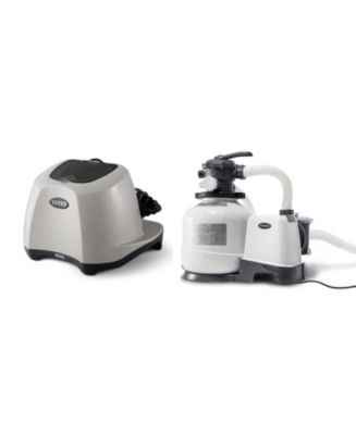 Intex Saltwater System and Sand Filter Pump Set for Above Ground ...