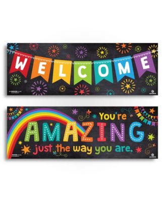 Sproutbrite Classroom Posters - Welcome/You are Amazing - Macy's
