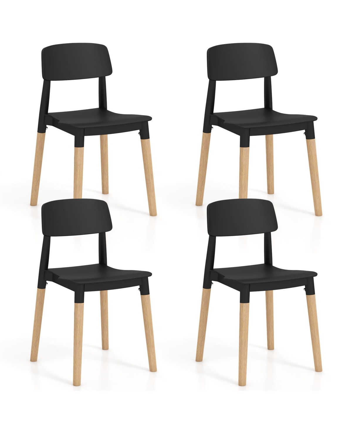Click here for Modern Dining Side Chairs Set of 4 with Ergonomic... prices