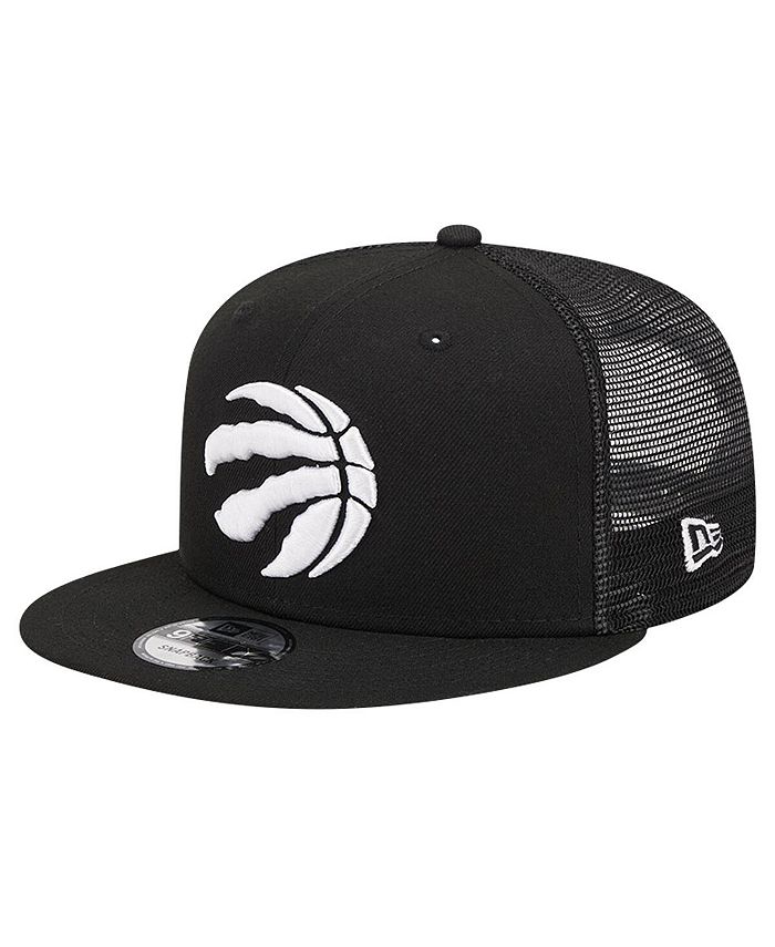 New Era Men's Black Toronto Raptors Evergreen 9FIFTY Trucker Snapback ...