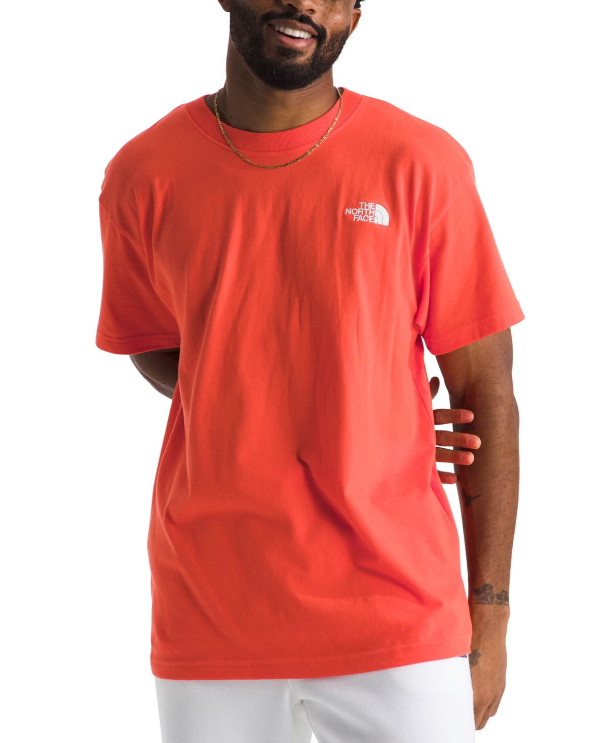 Click here for Mens Short Sleeve Evolution Box Fit Tee - Crimson... prices