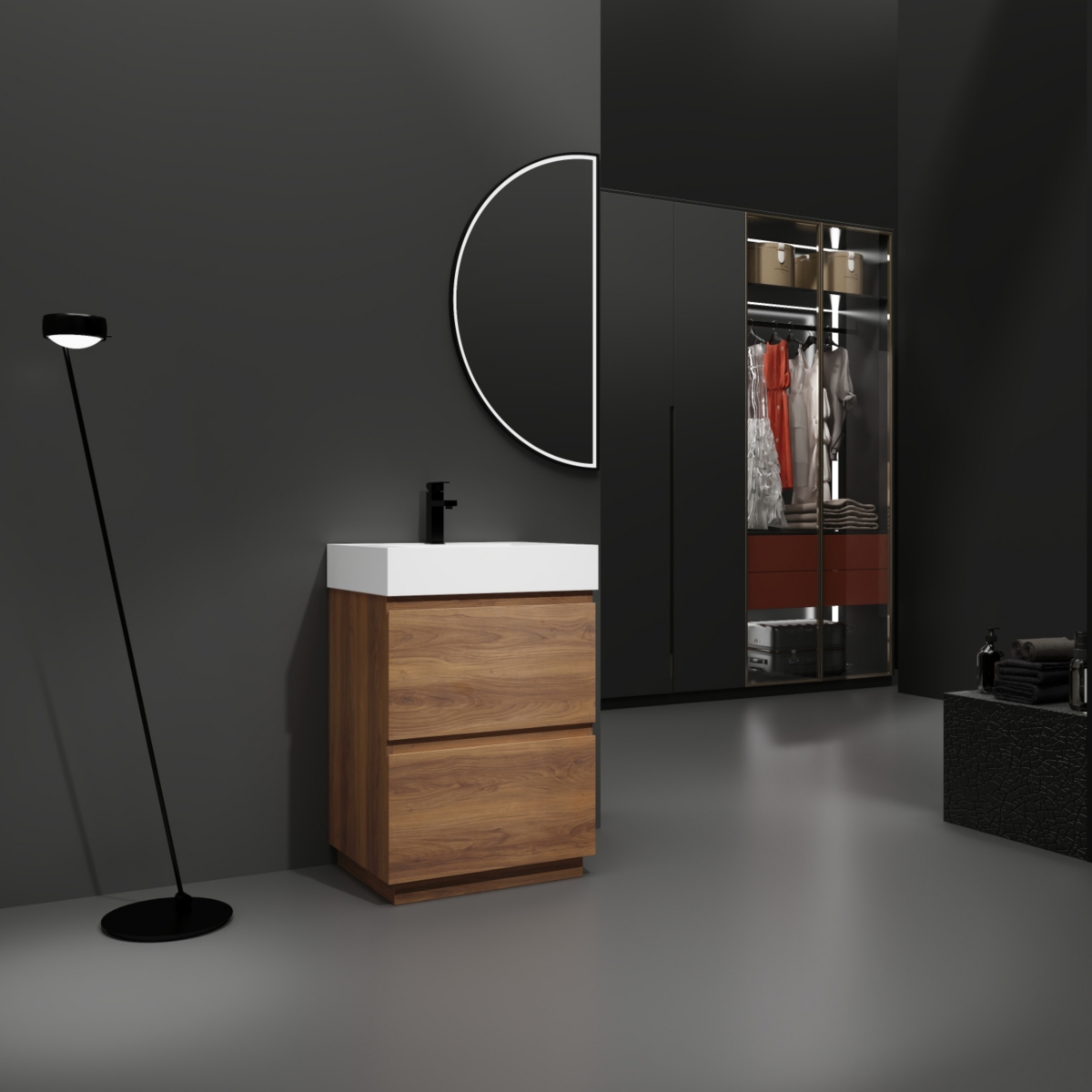 Click here for Streamdale 24" Modern Bathroom Vanity with Si... prices