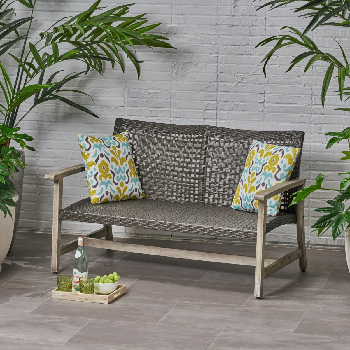 Click here for Streamdale Hampton Wicker Loveseat Handwoven Wicke... prices