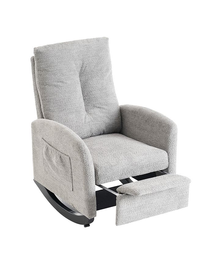 Simplie Fun Cozy Rocking Chair with Footrest and Storage - Macy's