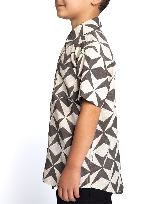 Sovereign Code Big Boys Carlton Textured Short Sleeve Button-Up Shirt ...