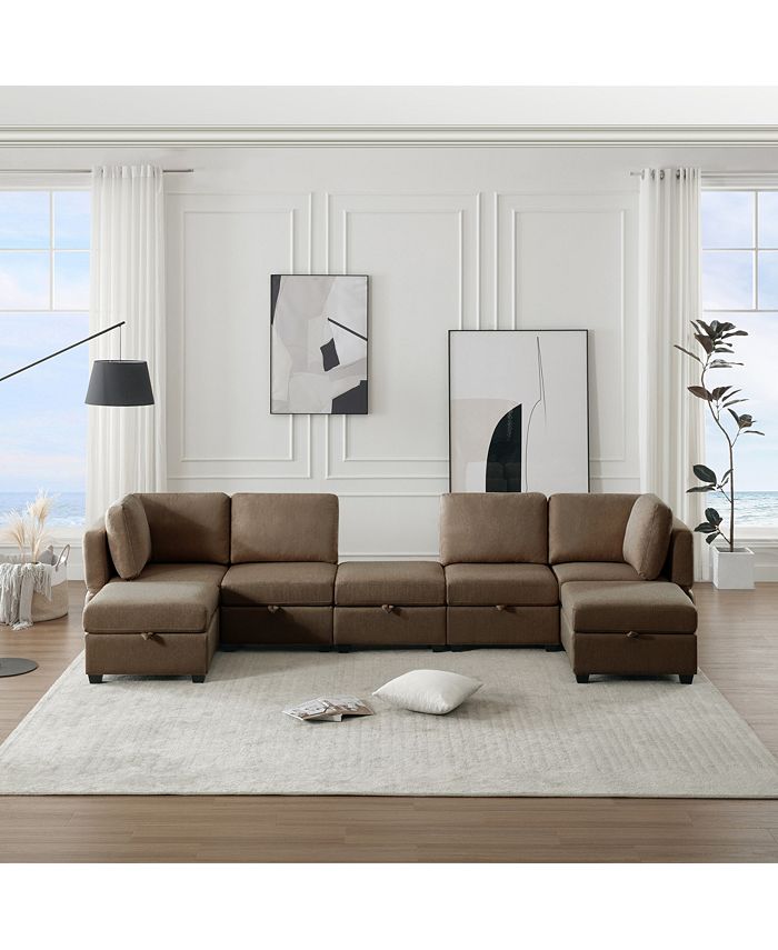 Simplie Fun Modular Sectional Sofa with Storage - Macy's
