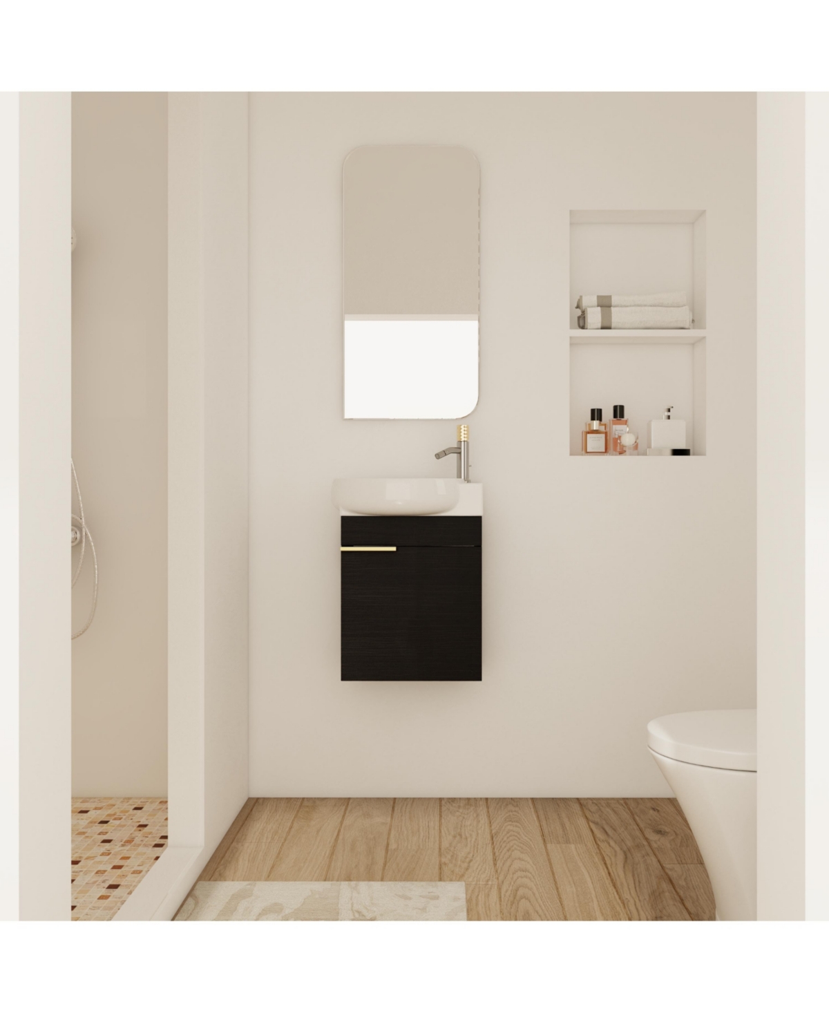 Click here for Simplie Fun Compact Wall-Mounted Vanity with Soft-... prices