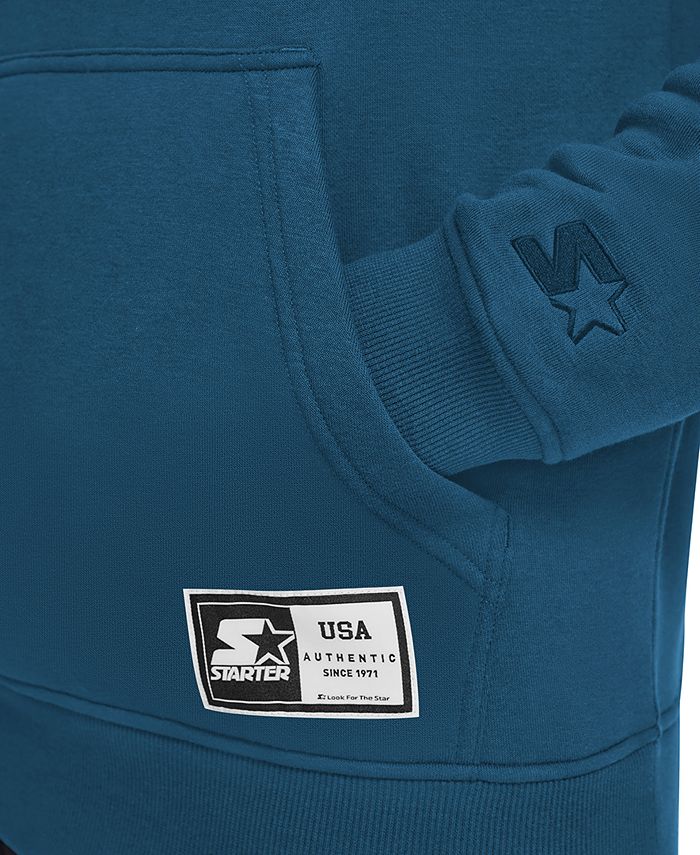 Starter Men's Classic-Fit Embroidered Logo Fleece Hoodie - Macy's