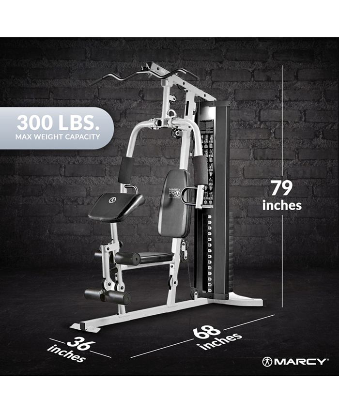 Marcy Dual-Functioning Upper Lower Body Fitness Workout 150-Pound Stack Home Gym - Macy's