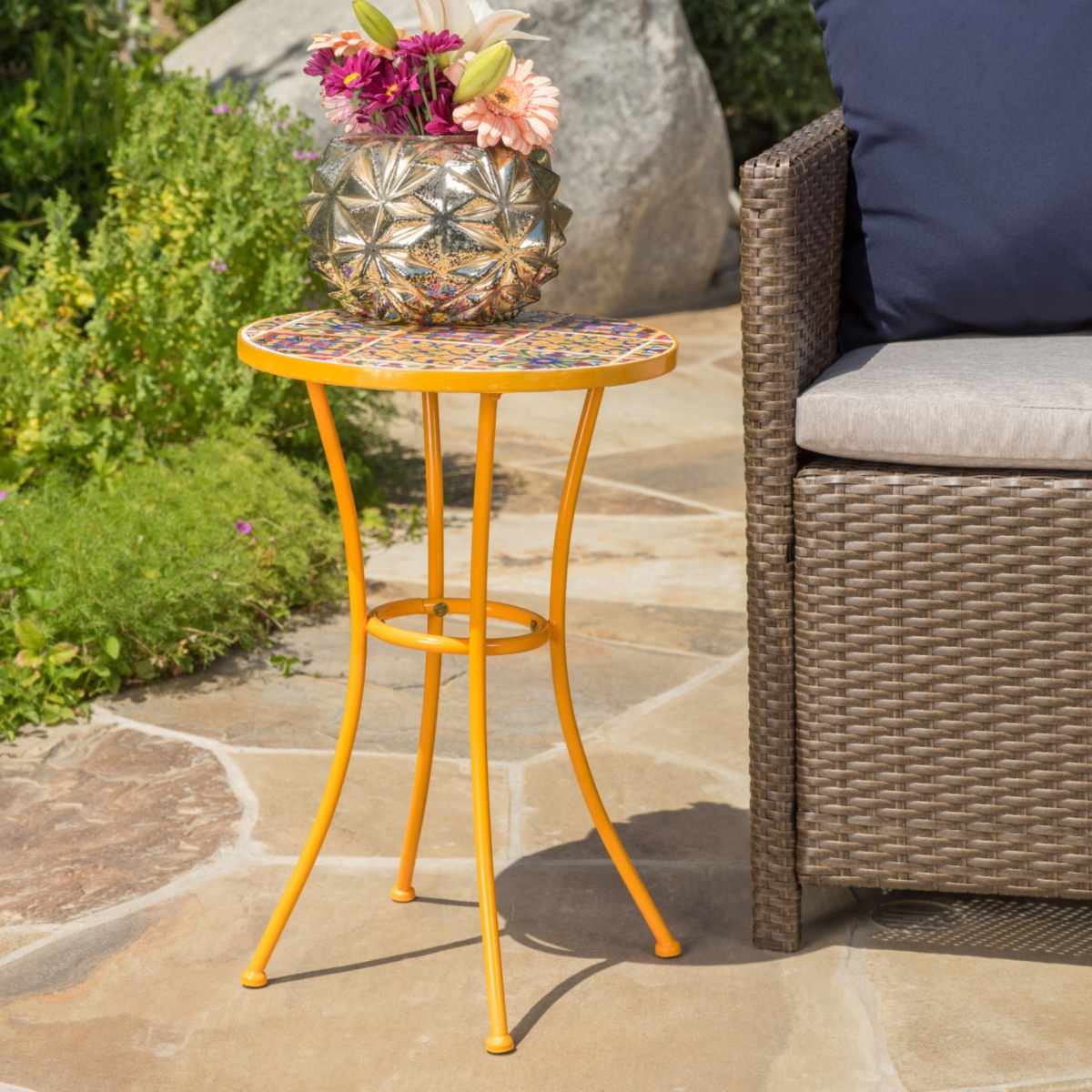 Click here for Streamdale Barnsfield Sunshine Patio End Table - Y... prices