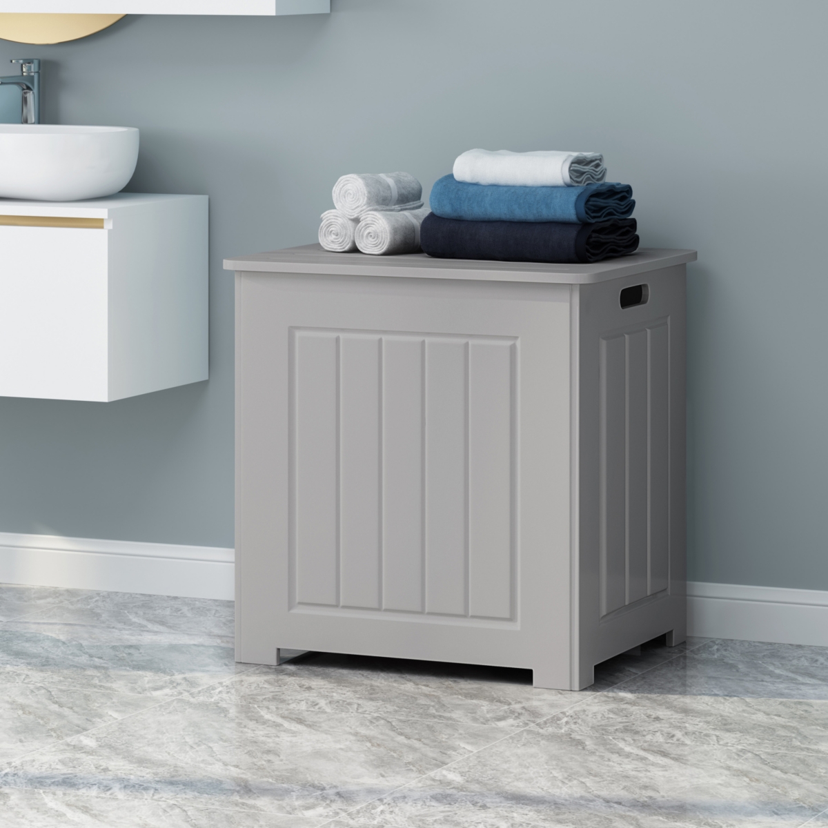 Click here for Streamdale Furniture Modern Faux Wood Bathroom Ham... prices