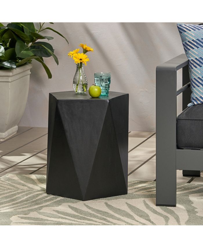Simplie Fun Apollo Geometric Gem-Cut Side Table - Macy's