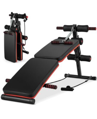 Slickblue Multifunctional Sit up Bench 4 Position Adjustable Metal ...