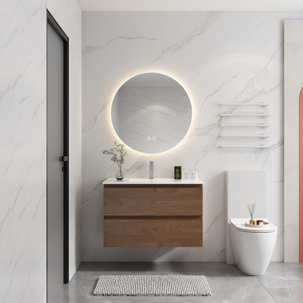 Click here for Streamdale 36" Wood Grain Vanity with Ceramic... prices