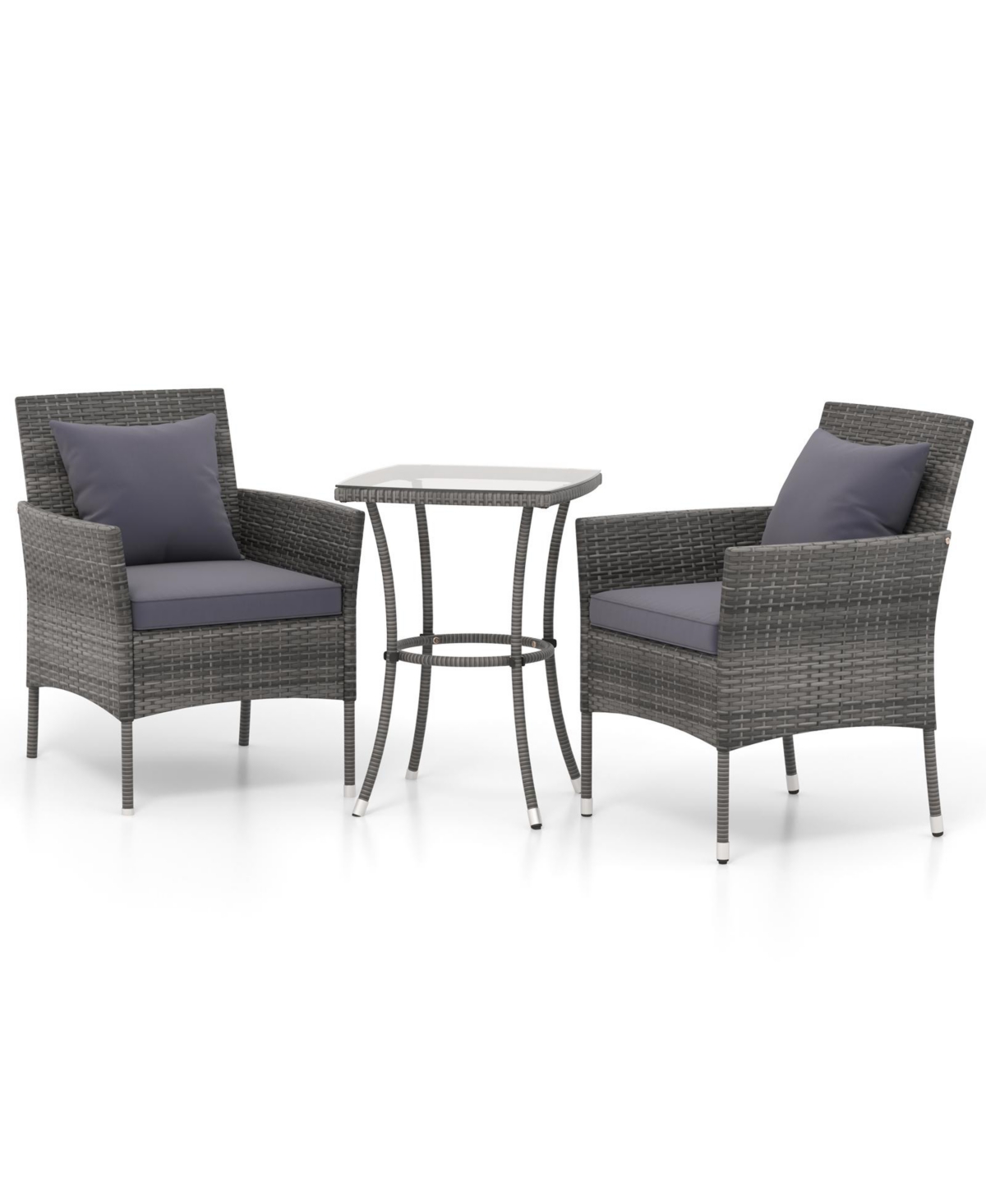 Click here for Slickblue 3 Pieces Patio Furniture Set with Cushio... prices