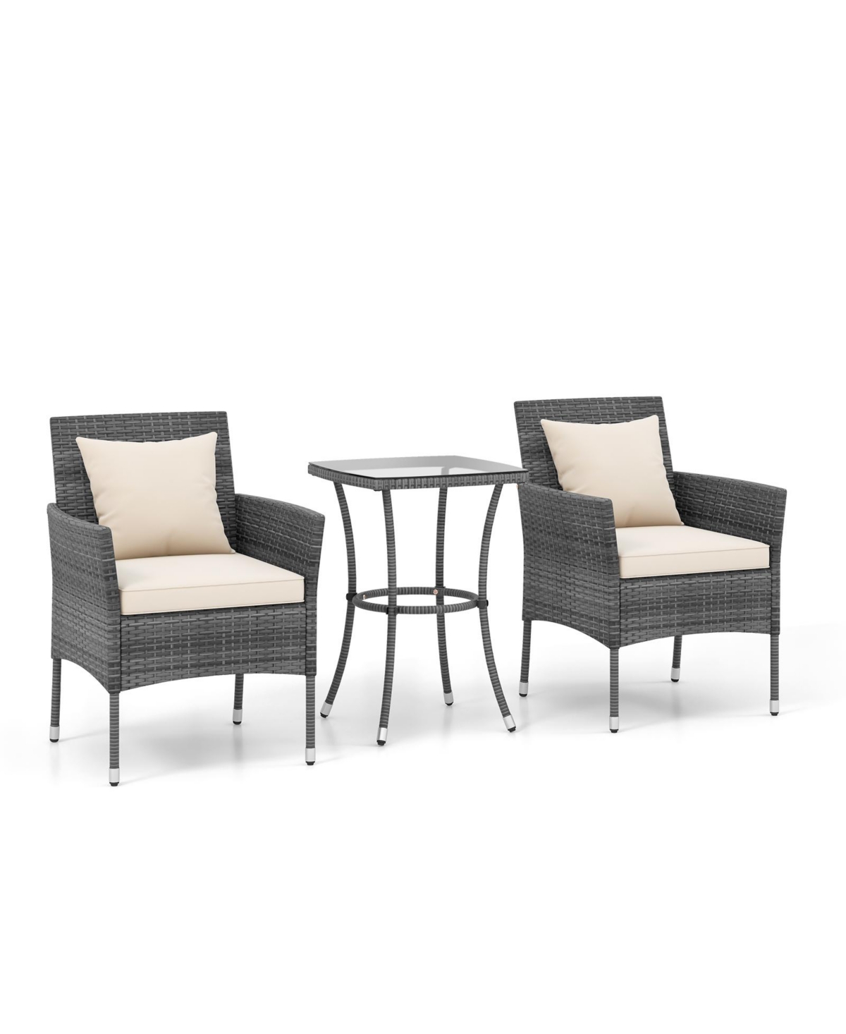 Click here for Slickblue 3 Pieces Patio Furniture Set with Cushio... prices