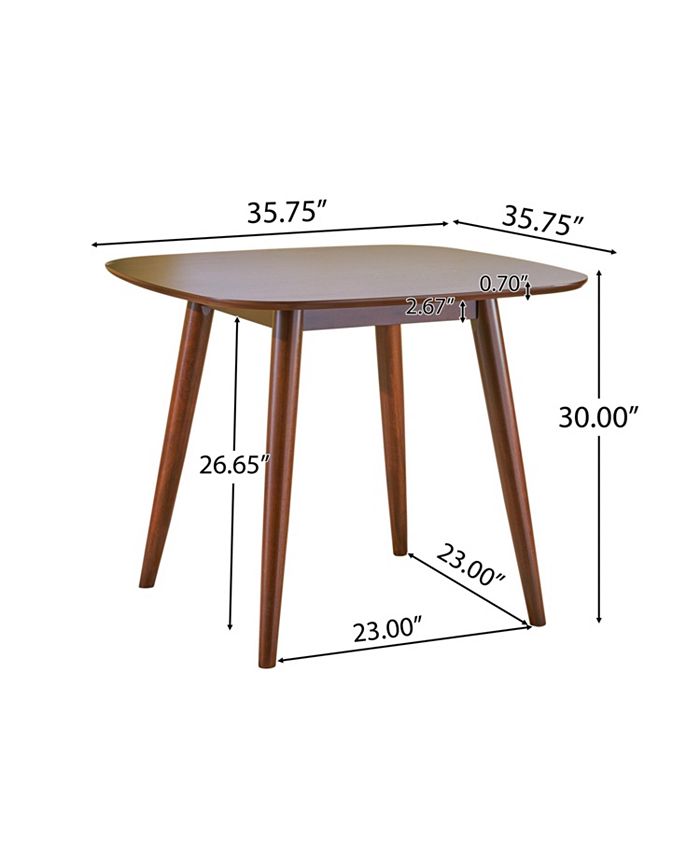 Simplie Fun Mid-Century Modern Square Dining Table - Macy's