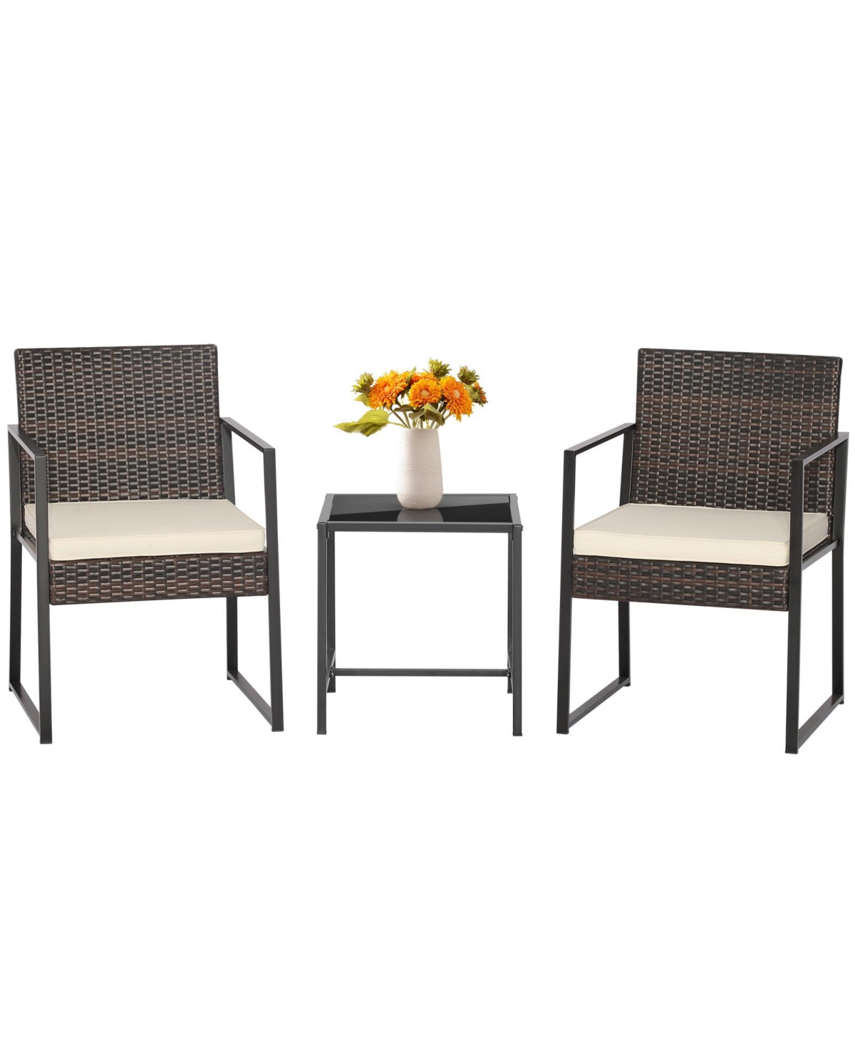 Click here for Skonyon 3 Pieces Modern Heavy Duty Patio Furniture... prices