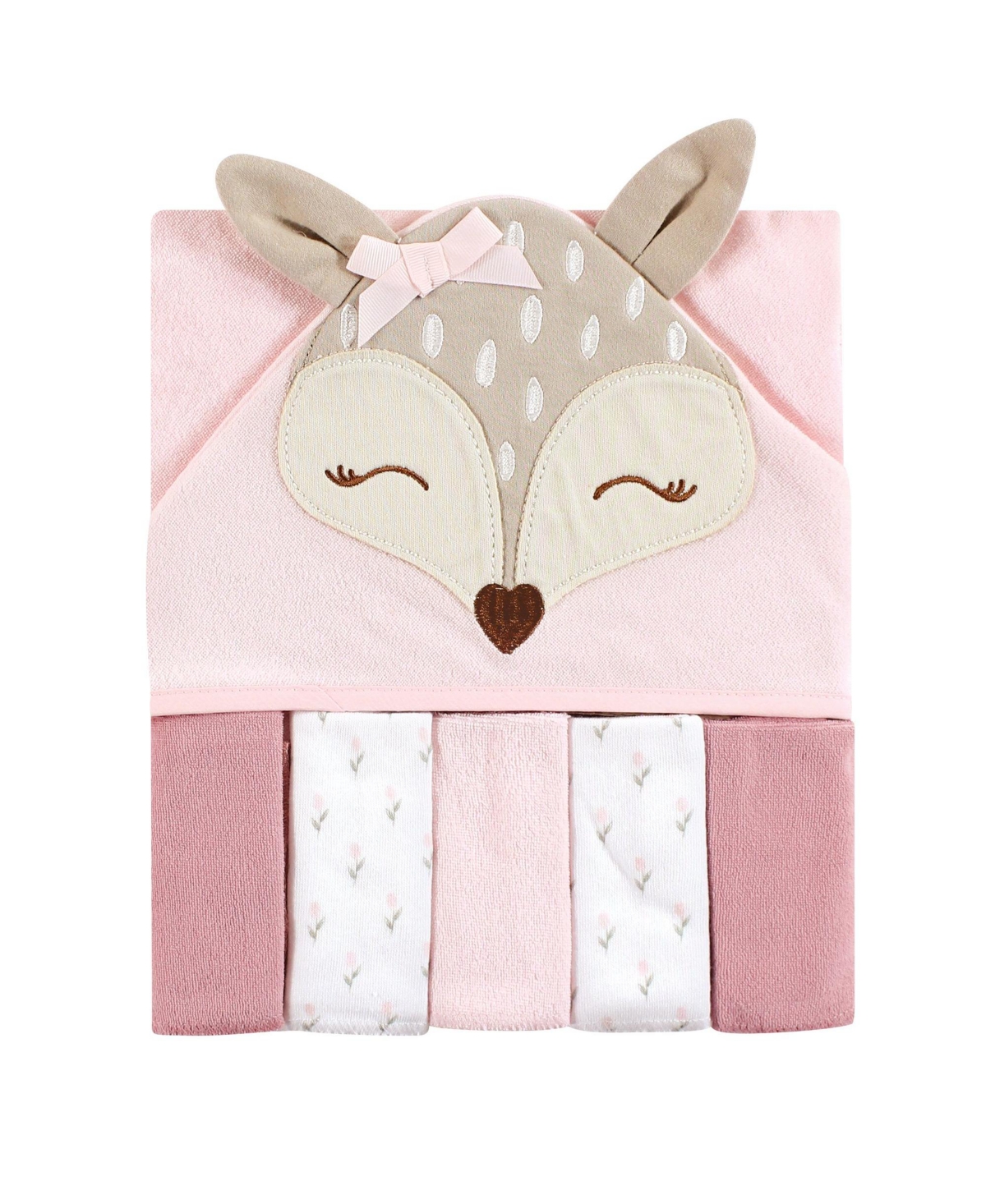 Click here for Hudson Baby Girls Hooded Towel and Five Washcloths... prices