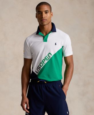 Polo Ralph Lauren US Open Custom Slim Mesh Polo Shirt - Macy's