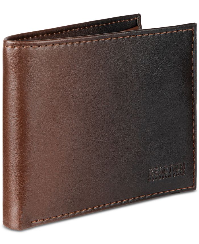 Kenneth Cole Reaction Men's Ombre Logo Slim-Fold Wallet - Macy's