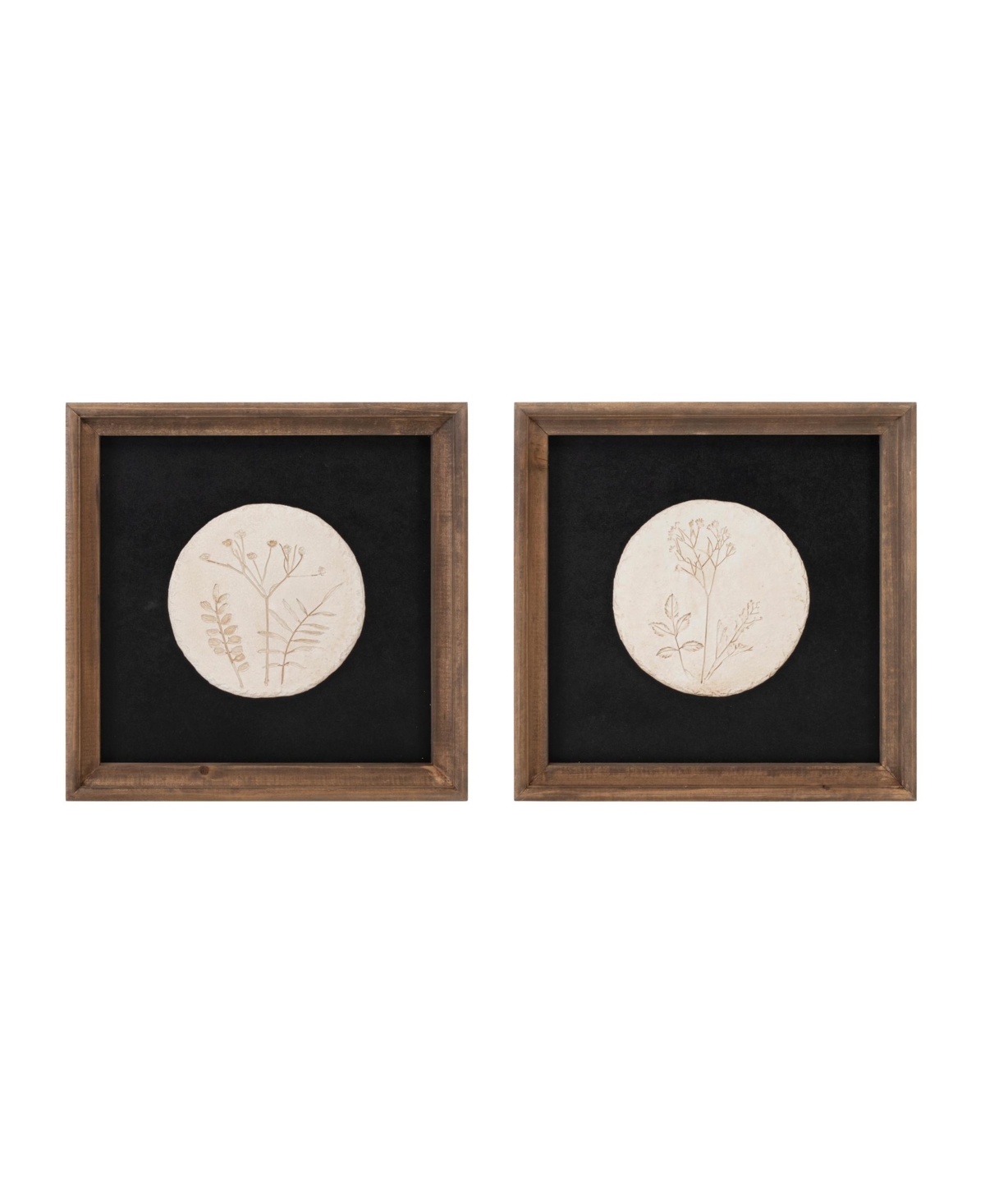 Click here for Slickblue Floral Frame (Set of 2) 12Sq Wood/Mdf -... prices