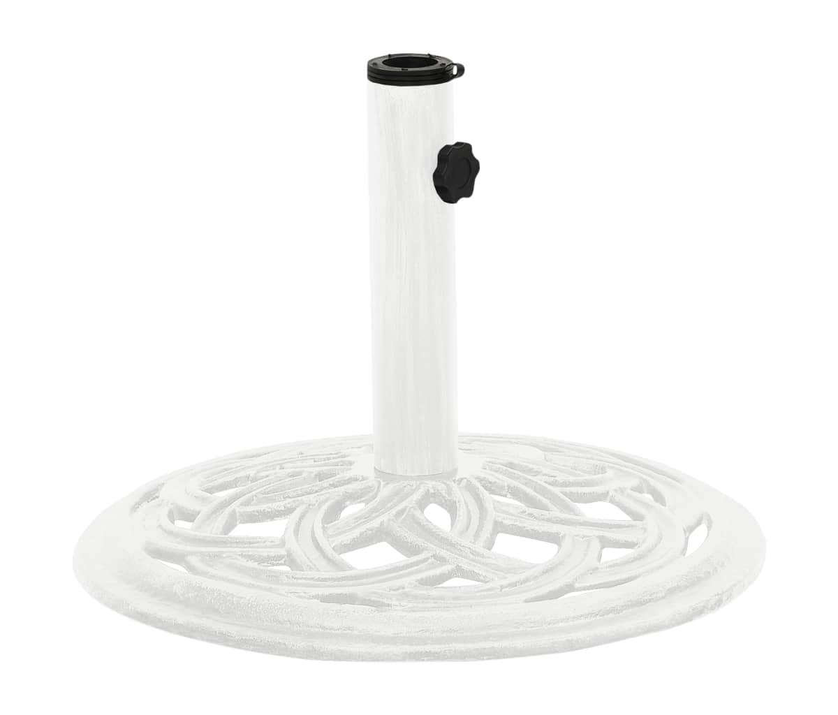 Click here for Umbrella Base White 17.3x17.3x12.2 Cast Iron - Whi... prices