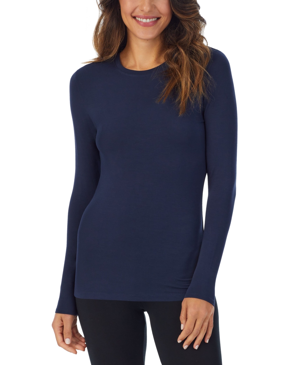 Click here for Softwear with Stretch Long-Sleeve Layering Top - N... prices