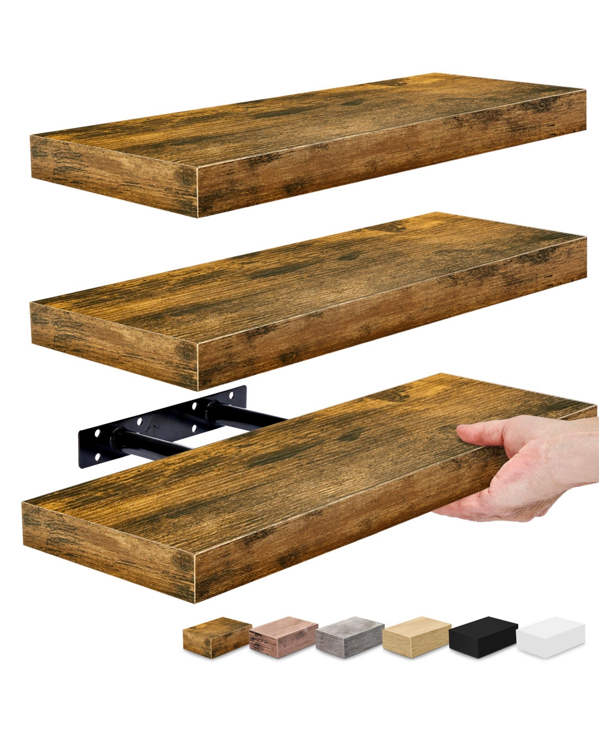 Click here for Sorbus 3 Pack 16 Inch Coastal Rectangle Floating S... prices