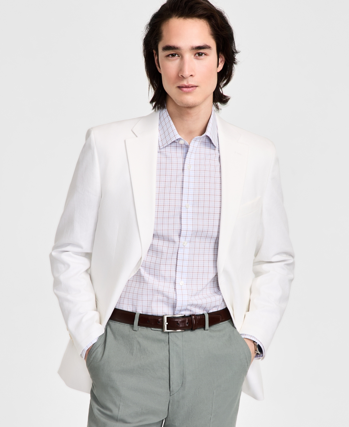 Click here for Tommy Hilfiger Mens Modern-Fit Linen Sport Coat -... prices