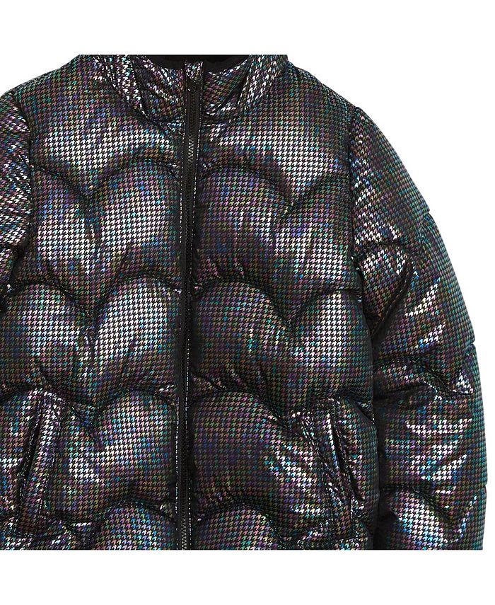 Weathertamer Big Girls Iridescent Foil Puffer Jacket - Macy's