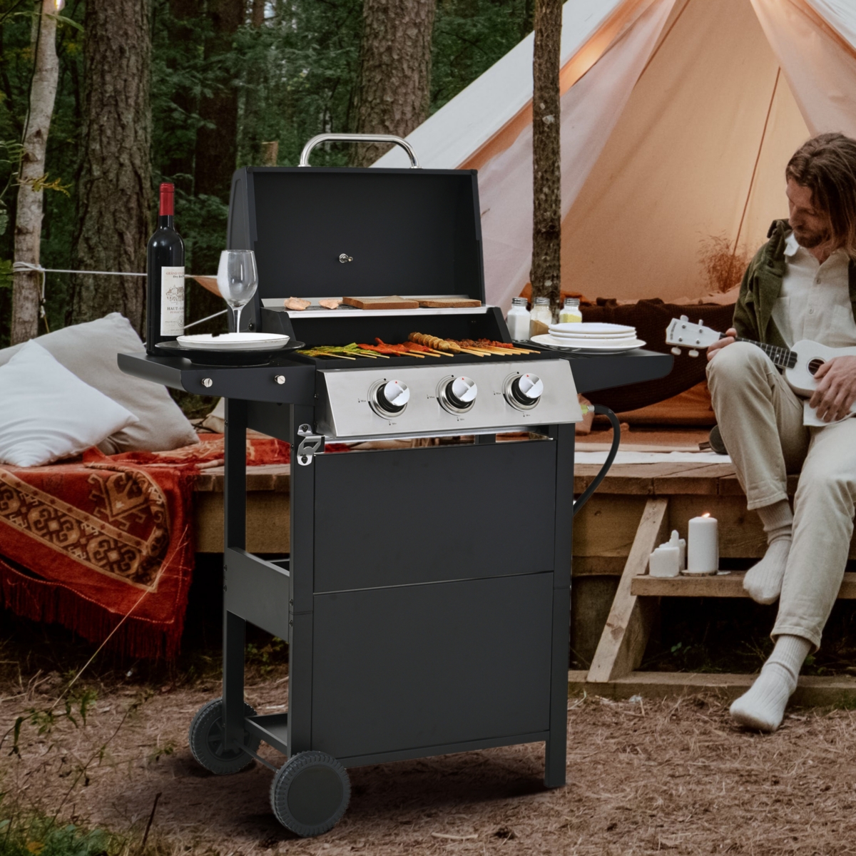 Click here for Streamdale 3-Burner Stainless Steel Propane Gas Gr... prices