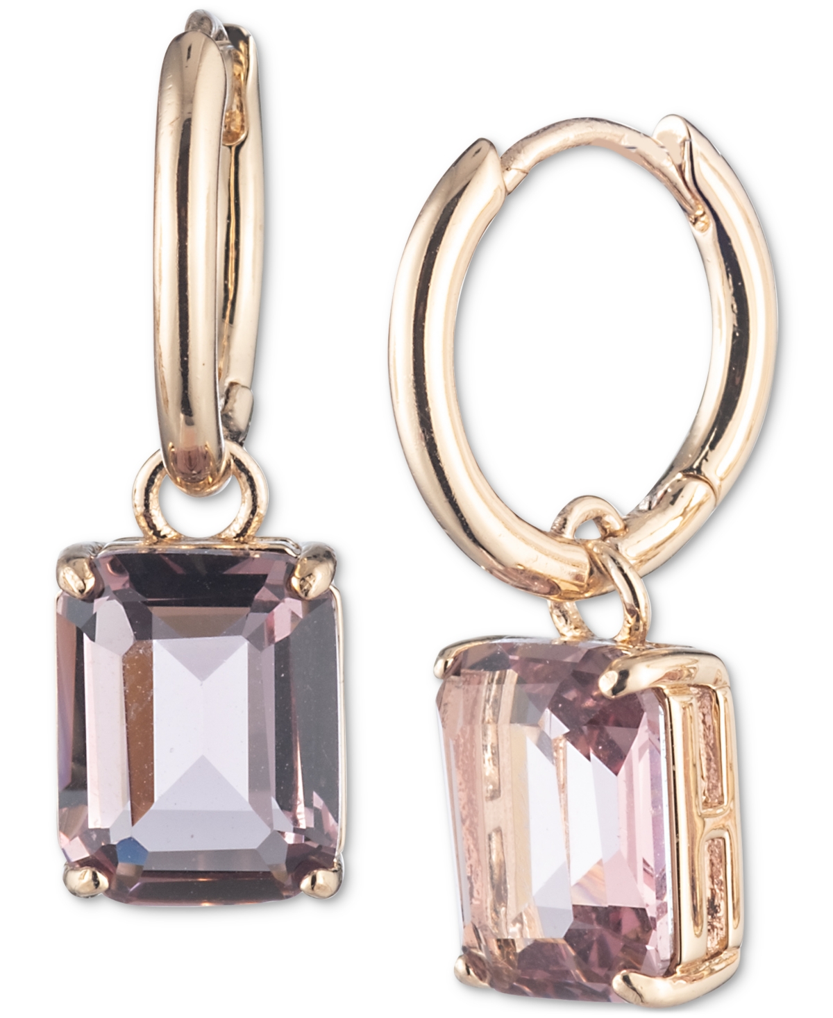 Click here for Lauren Ralph Lauren Gold-Tone Color Rectangle Ston... prices